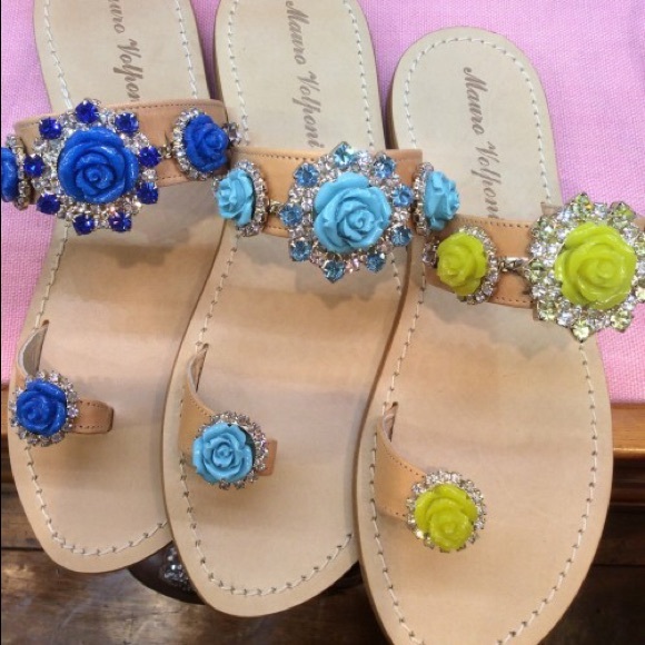 Mauro Volponi | Shoes | Mauro Volponi Italian Sandals W Red Rose ...